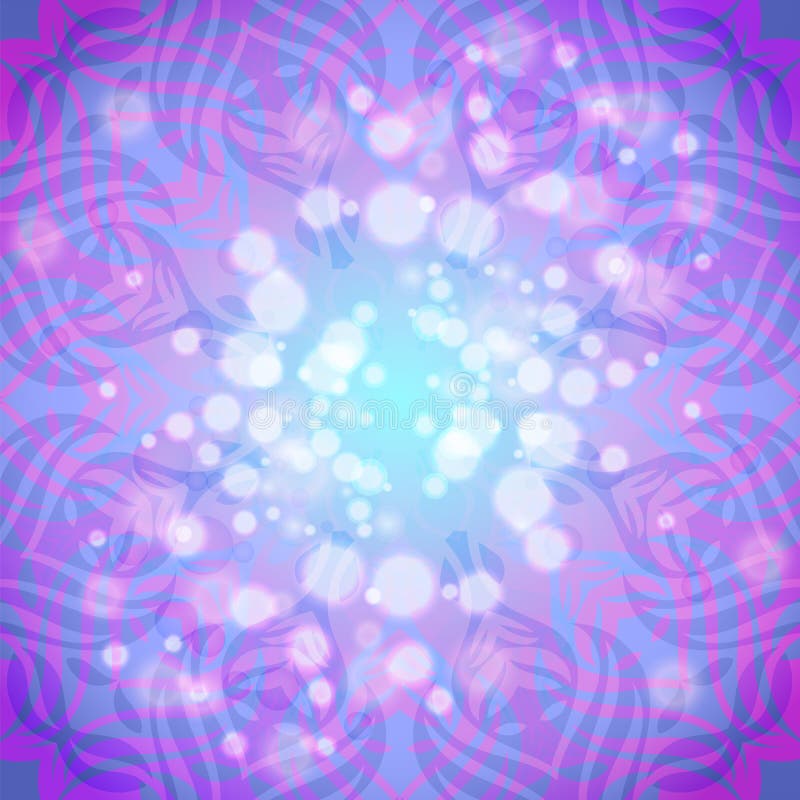 Abstract Pink-violet Round Pattern with Lights Stock Vector ...