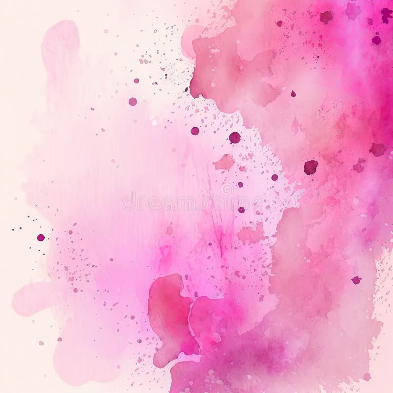 Abstract Pink Watercolor Background. Illustration Generative AI Stock ...