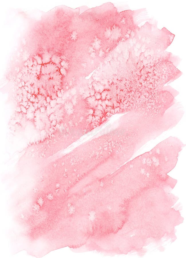 Abstract Pink Watercolor Backround, Painting Stock Illustration ...
