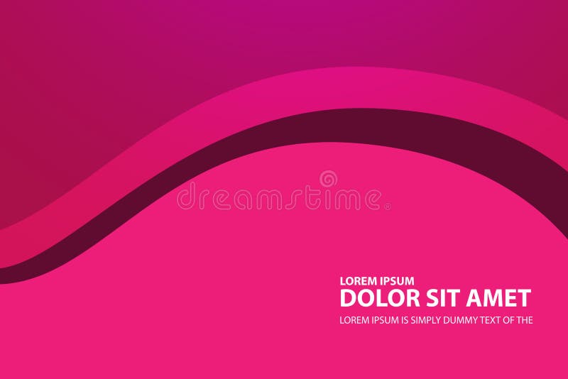 Abstract Pink Wave Background Vector Pink Tone Abstract Decorative ...