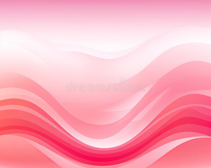 Abstract Pink Wave Background with Wavy Lines Stock Illustration ...