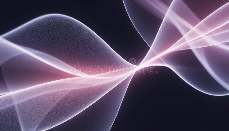 Abstract Pink Wave Design with Smooth Curves and Elegant Flow Stock ...