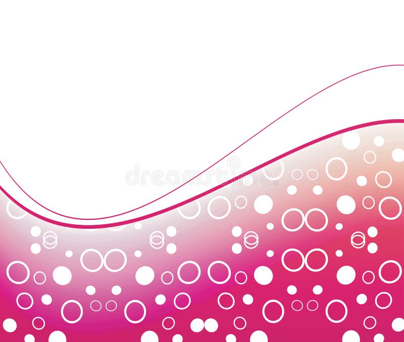 Abstract Pink Wave Line Composition Stock Vector - Illustration of ...