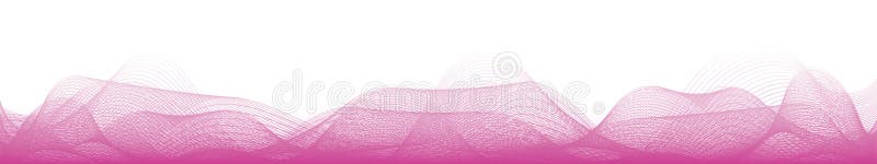 Abstract Pink Wave Lines on White Background Stock Vector ...