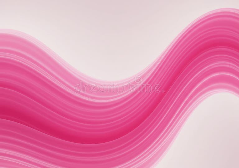 Abstract Pink Wave Pattern Flowing Across Smooth Textured Background ...