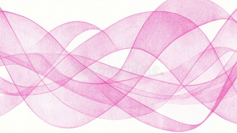 Abstract Pink Wave Pattern on a White Background, Suitable for Design ...