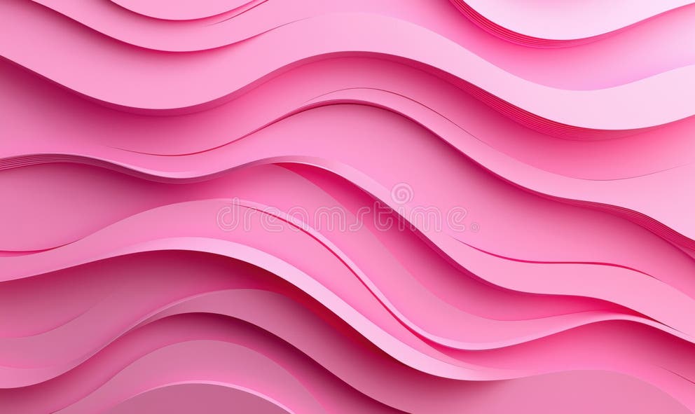 Abstract Pink Wave Patterns in Layered Paper Design for Modern ...