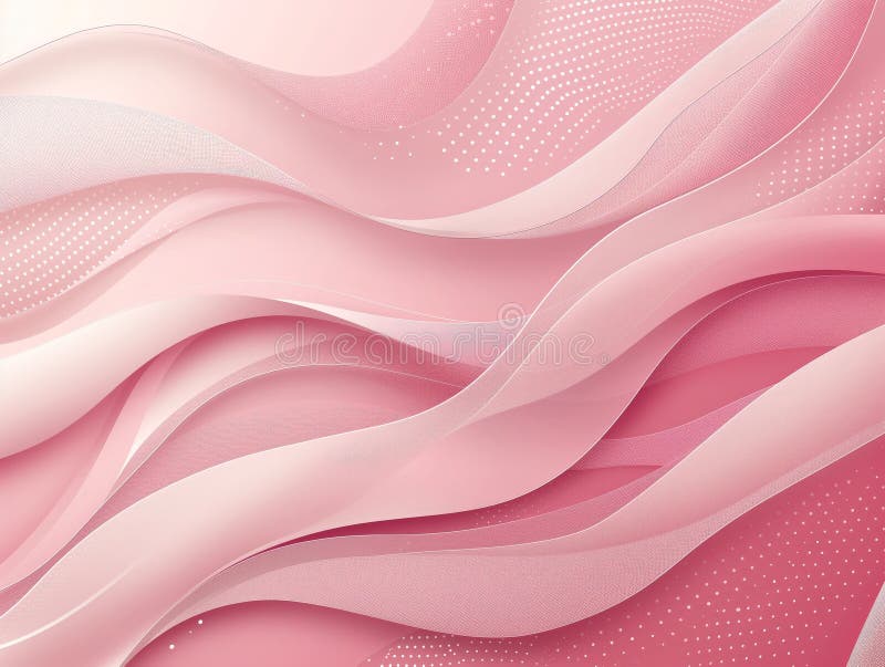 Abstract Pink Waves with Dotted Patterns Stock Photo - Image of ...