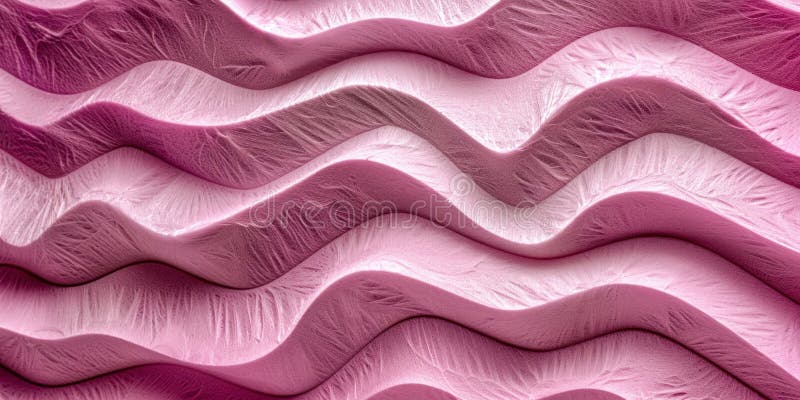 Abstract Pink Waves Texture. Generative Ai Stock Illustration ...