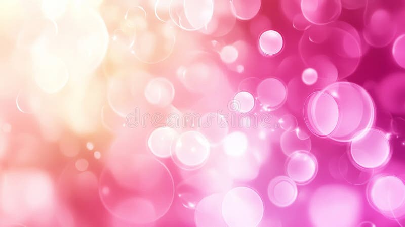 Abstract Pink and White Circular Lights Background Stock Illustration ...
