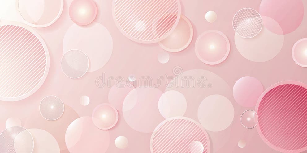 Abstract Pink and White Circular Pattern Background Design. Generative ...