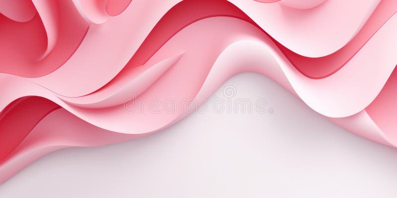 Abstract Pink and White Curved Paper Layers Creative Design Stock ...