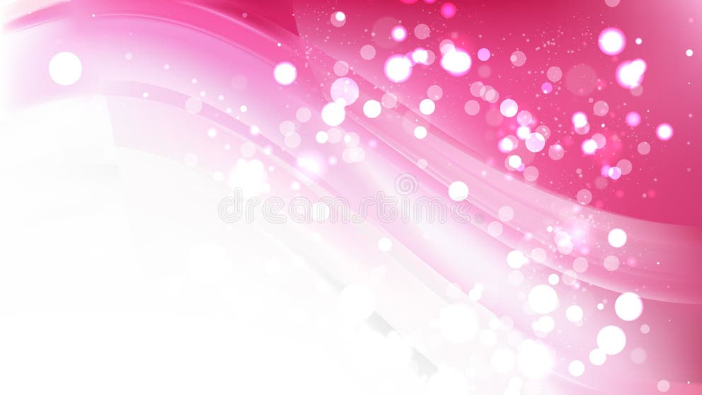 Abstract Pink and White Lights Background Design Stock Vector ...