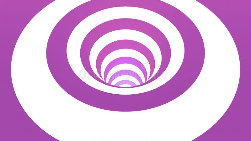 Abstract Pink and White Swirl with Hypnotic Effect. Animation. Optical ...