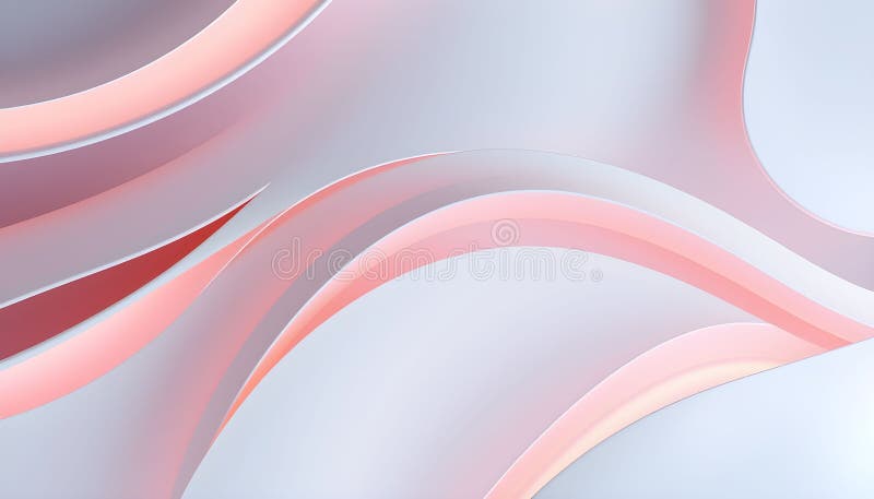 Abstract Pink and White Wave Background Design Stock Illustration ...