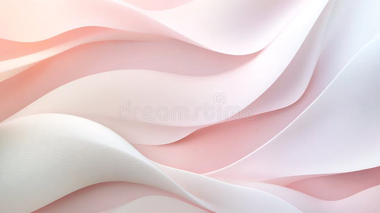 Abstract Pink and White Wave Design Background Stock Illustration ...