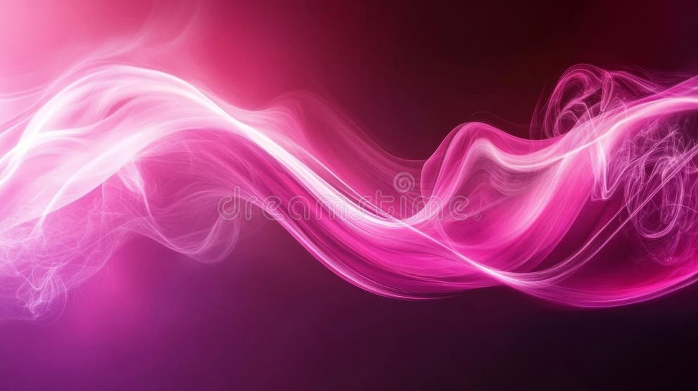 Abstract Pink and White Wave Flowing Design Stock Illustration ...