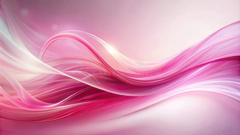 Abstract Pink and White Wave Swirls Background Design. Generative AI ...