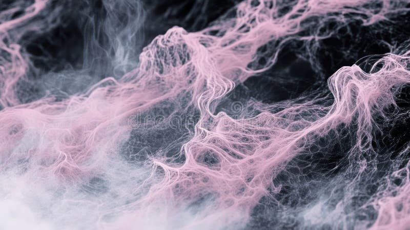 Abstract Pink and White Wispy Patterns Resembling Smoke or Fluid ...