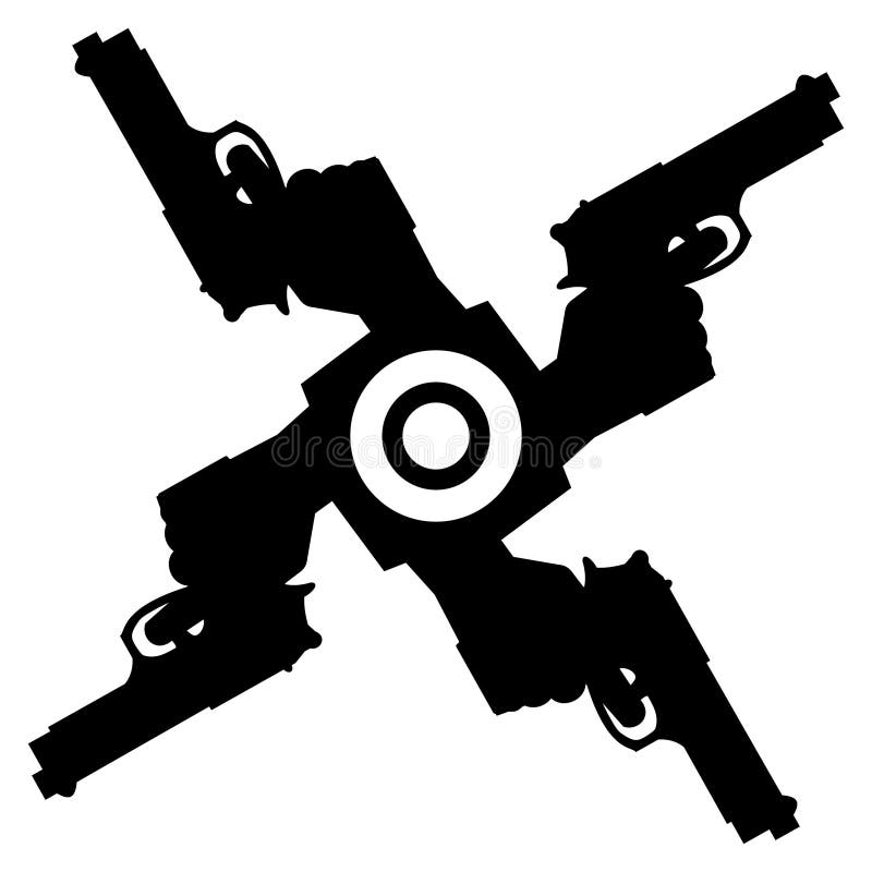 Retro gun front view stock vector. Illustration of military - 29328165