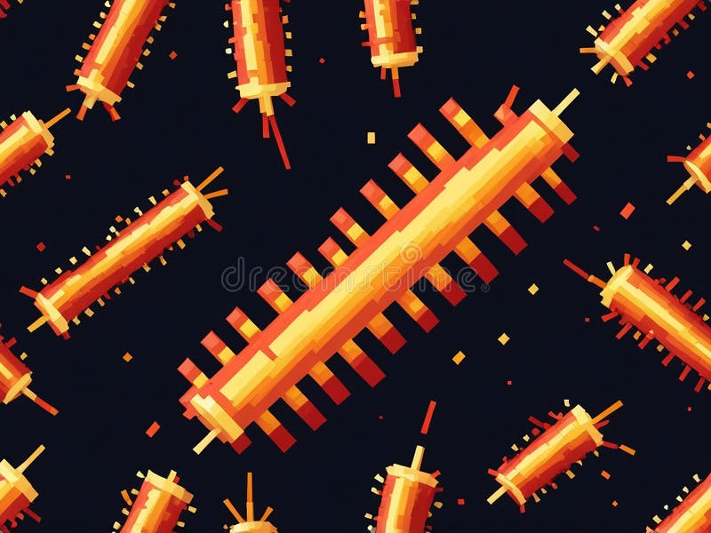 Abstract Pixel Art Firecracker Bengal Fire Background Illustration ...