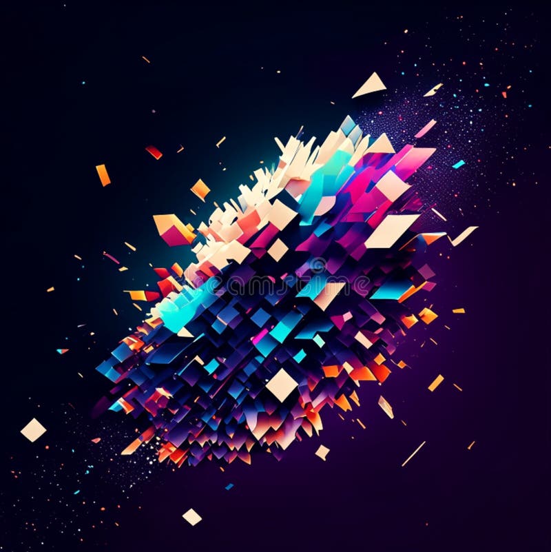 Abstract Pixel Art is a Form of Visual Expression that Combines the ...