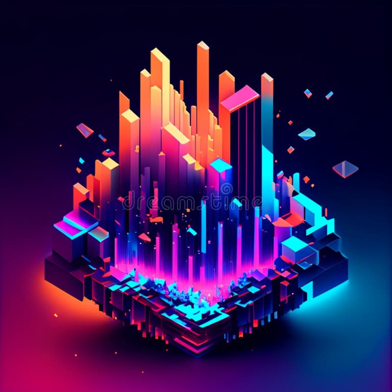 Abstract Pixel Art is a Form of Visual Expression that Combines the ...