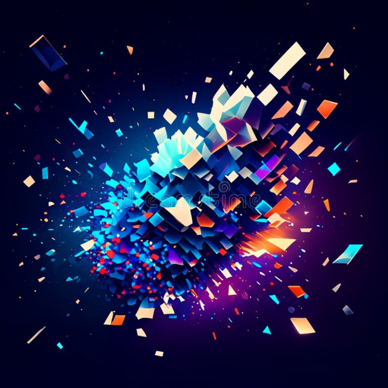 Abstract Pixel Art is a Form of Visual Expression that Combines the ...