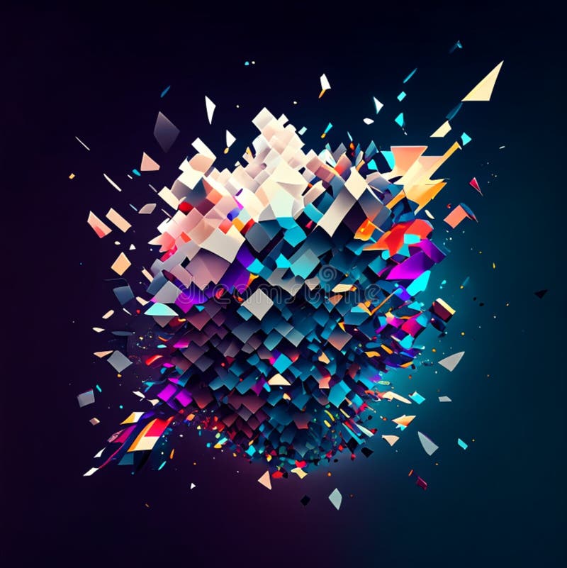 Abstract Pixel Art is a Form of Visual Expression that Combines the ...