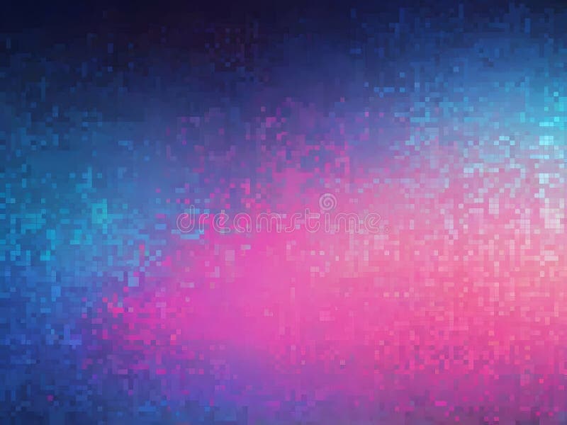 Abstract Pixel Art Gradient of Pink and Blue Soft Color Background ...
