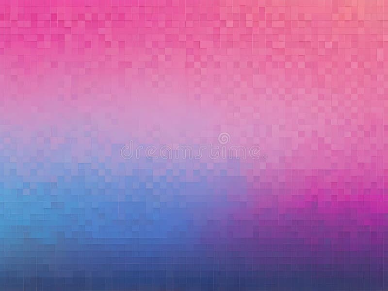 Abstract Pixel Art Gradient of Pink and Blue Soft Multi Colour ...