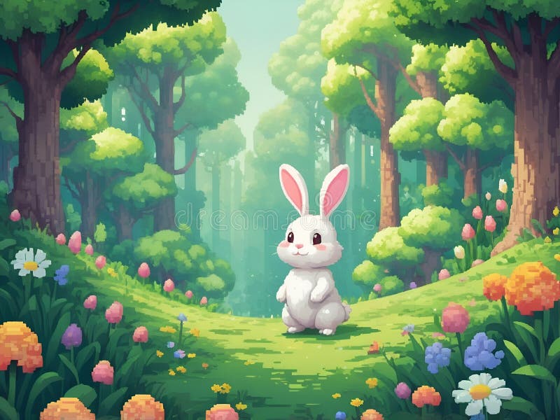 Cute Rabbit Spring Stock Illustrations – 140,882 Cute Rabbit Spring ...