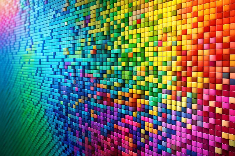 Abstract Pixel Art Texture Background a Digital Canvas for Creative ...