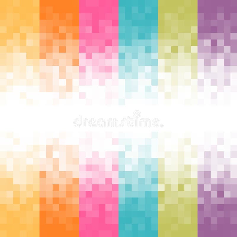 Abstract Pixel Like Image on Black Background Stock Illustration ...