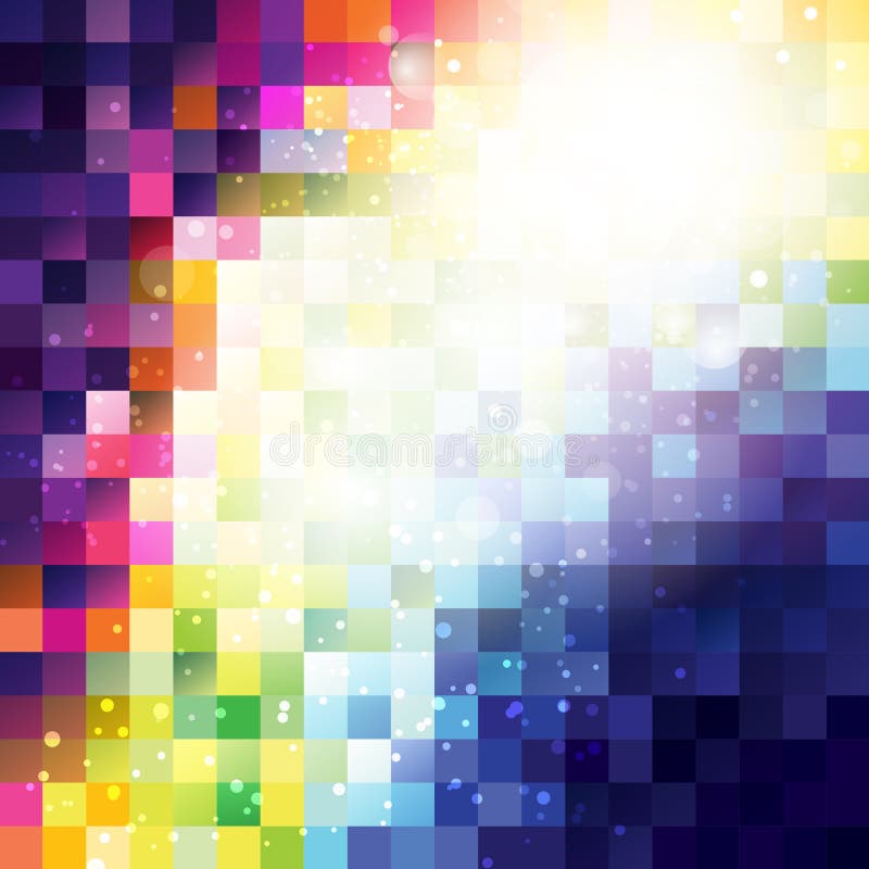 Colourful Pixel Background stock vector. Illustration of colourful ...