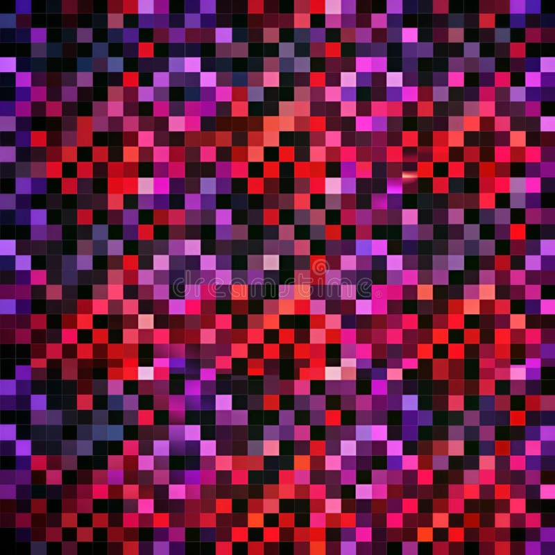 Abstract Pixel Backgrounds Set. Black, Violet, Red Colors. Pixel ...