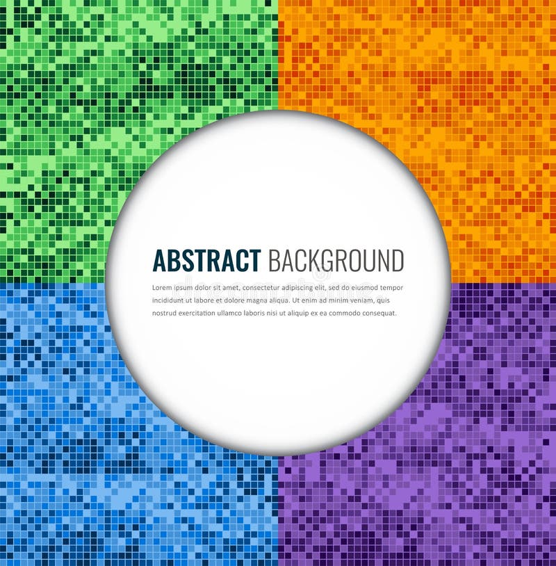 Abstract Pixel Backgrounds Set. Party Invitation Design Template Stock ...