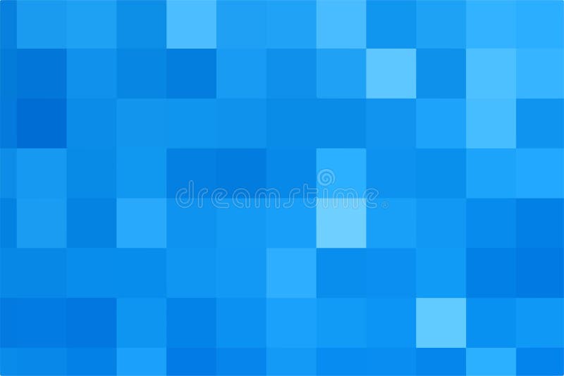 Abstract Pixel Blue Background. Geometric Texture from Blue Squares ...