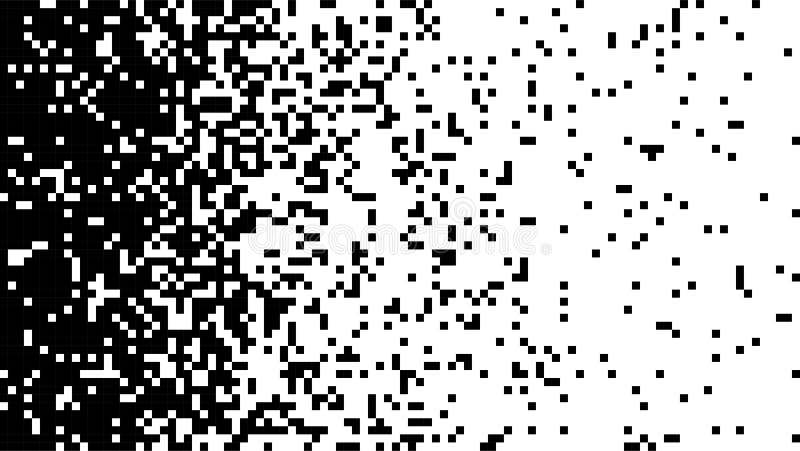 Abstract Pixel Gradient Background. Falling Pixels. Broken Texture ...