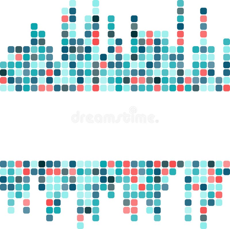 Abstract Pixel Mosaic Background Stock Vector - Illustration of dotted ...