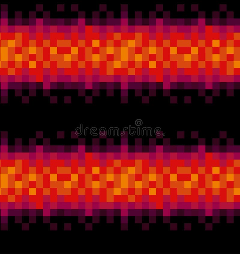 Abstract Pixel Pattern Flat Color Design Stock Illustration ...