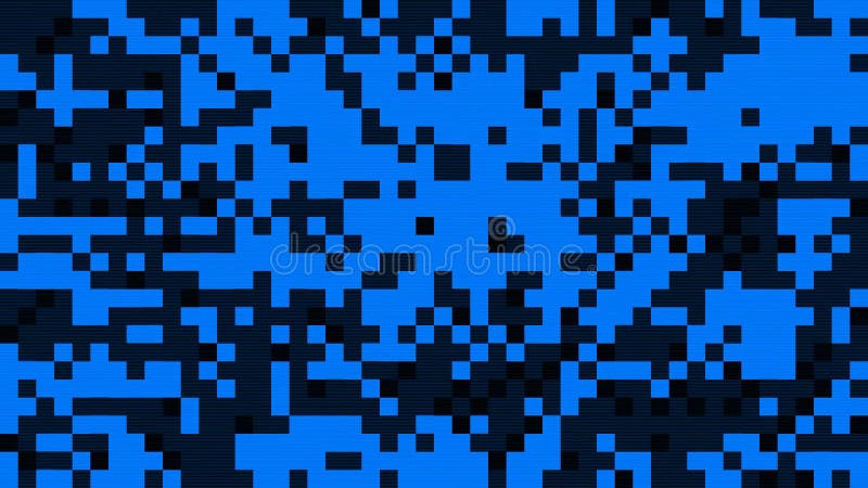 Abstract Pixel Retro 8bit Black and Blue Noise Static Overlay Texture ...