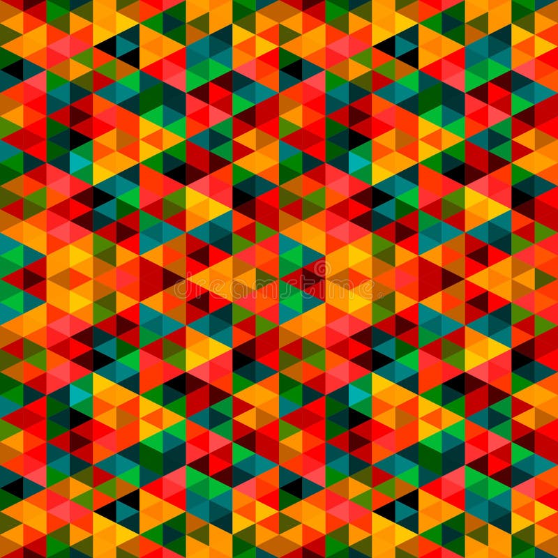 Abstract Pixel Triangle Pattern Stock Vector - Illustration of delta ...