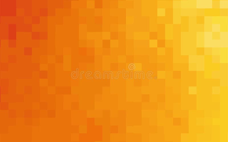 Abstract Pixel Yellow Background. Gold Geometric Texture from Squares ...