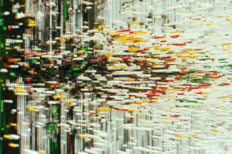 Abstract Pixelated Art with Minimalistic Color Explosion for Modern ...