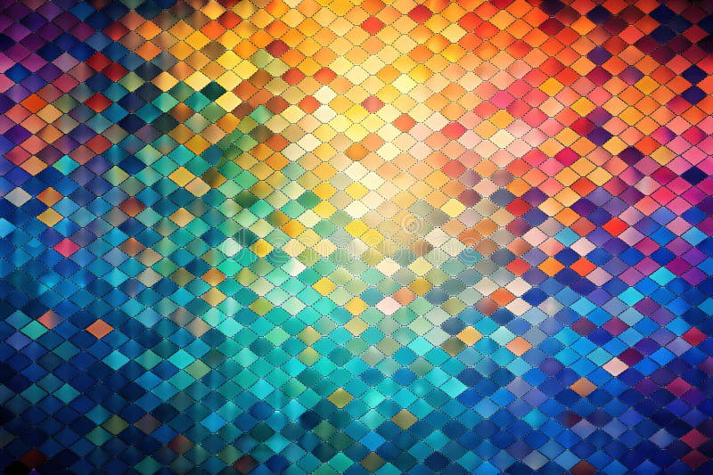 Abstract Pixelated Background with Blocky Geometric Patterns Stock ...