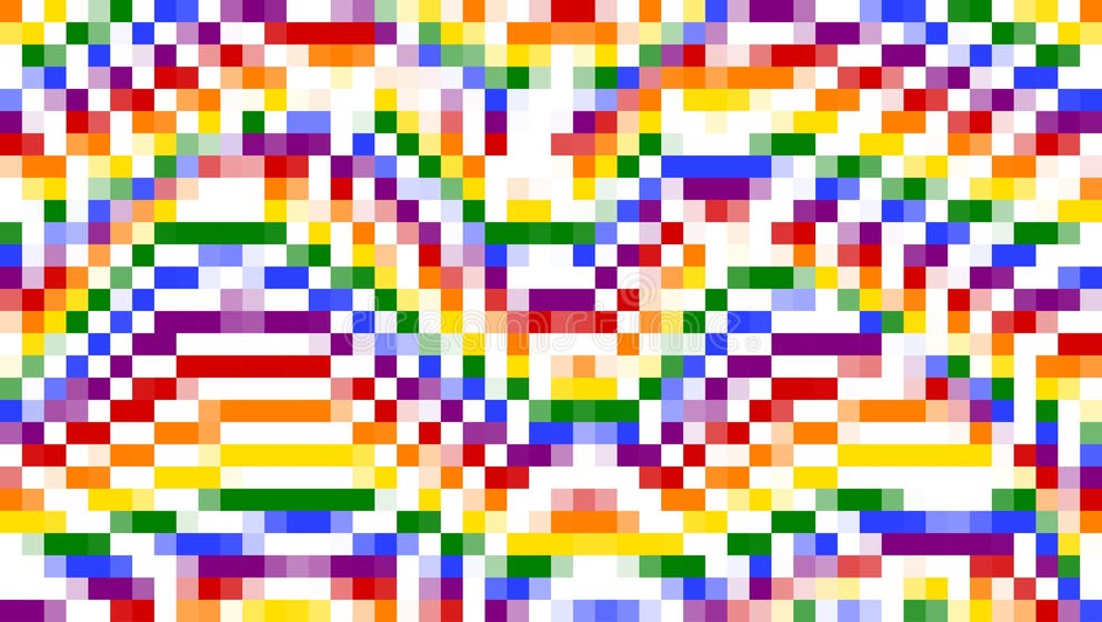 Abstract Pixelated Background. Digital Multi Colours Pattern Stock ...
