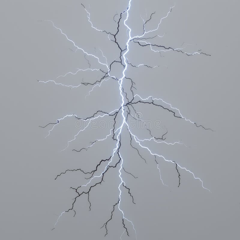 Abstract Pixelated Lightning Bolt Digital Illustration Stock ...