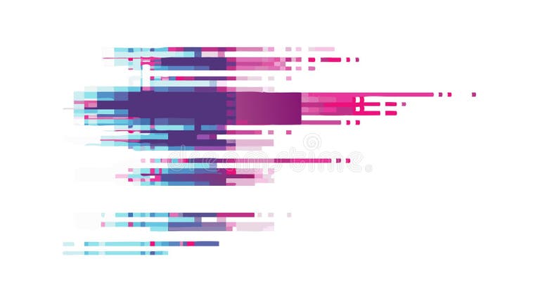 Abstract Pixelated Lines with a Vibrant Glitch Effect, Vector Design ...