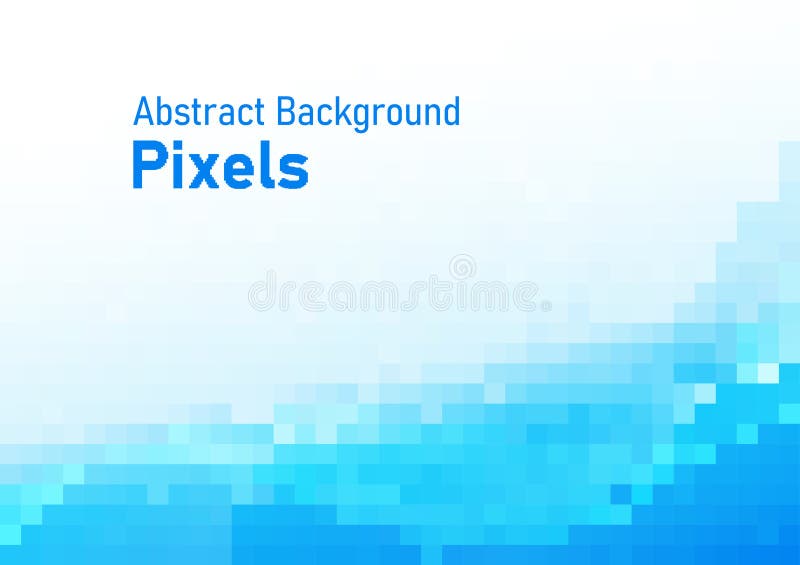 Abstract Pixels Background Blue Gradient Color Geometric Texture Vector ...